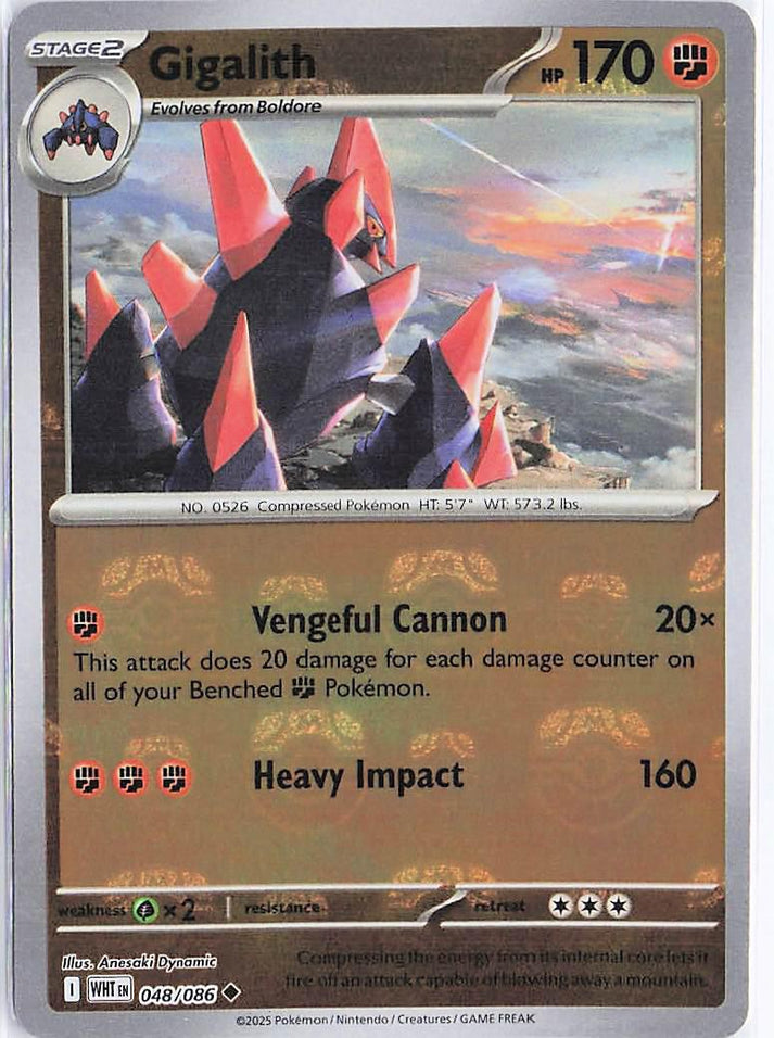 Gigalith 048/086 (Masterball) – Collecteebles